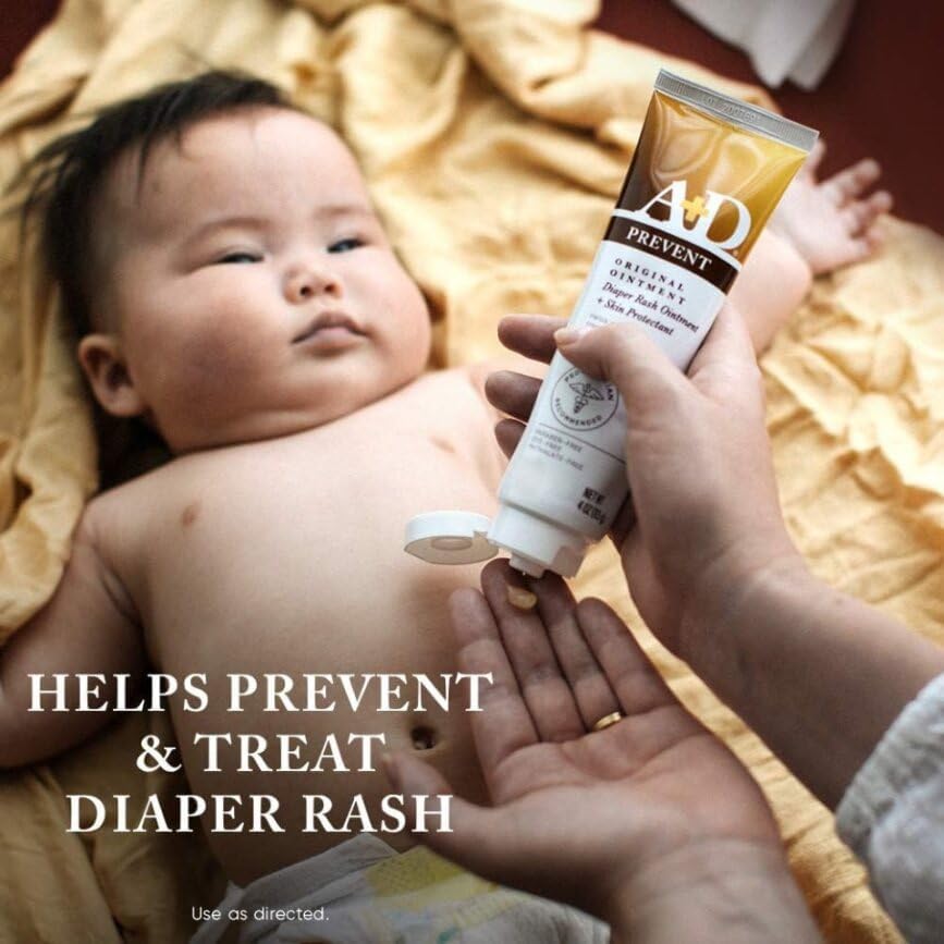 A&D Diaper Rash Ointment Skin Protectant Original - 4 oz, Pack of 6