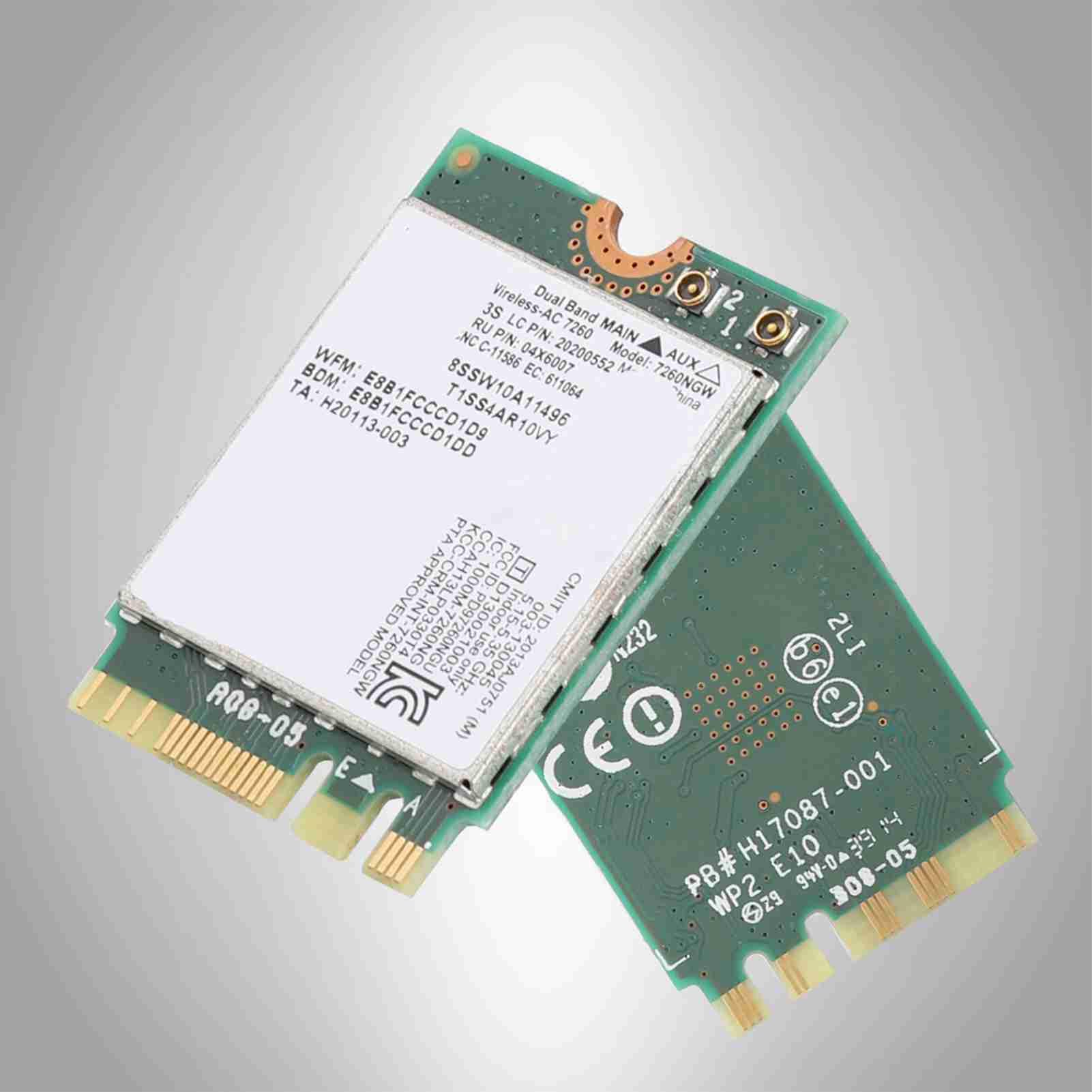 ASHATA 2.4G 5G Network Card for Intel 7260 AC 867Mbps NGFF M2 WiFi Card Laptop Network Adapter for ThinkPad T440 T440S T440P X230S X240 X240S L440 W540 etc