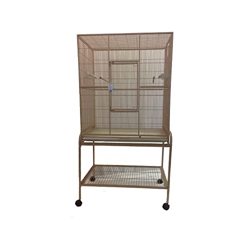 A&E Cage Company Flight Bird Cage in Sandstone, Black