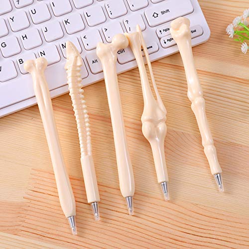 30pcs Bone Shape Ballpoint Pen 0.7 Novelty Creative Ball Point Gift Design Unique Model Pens Student Writing Office Stationery