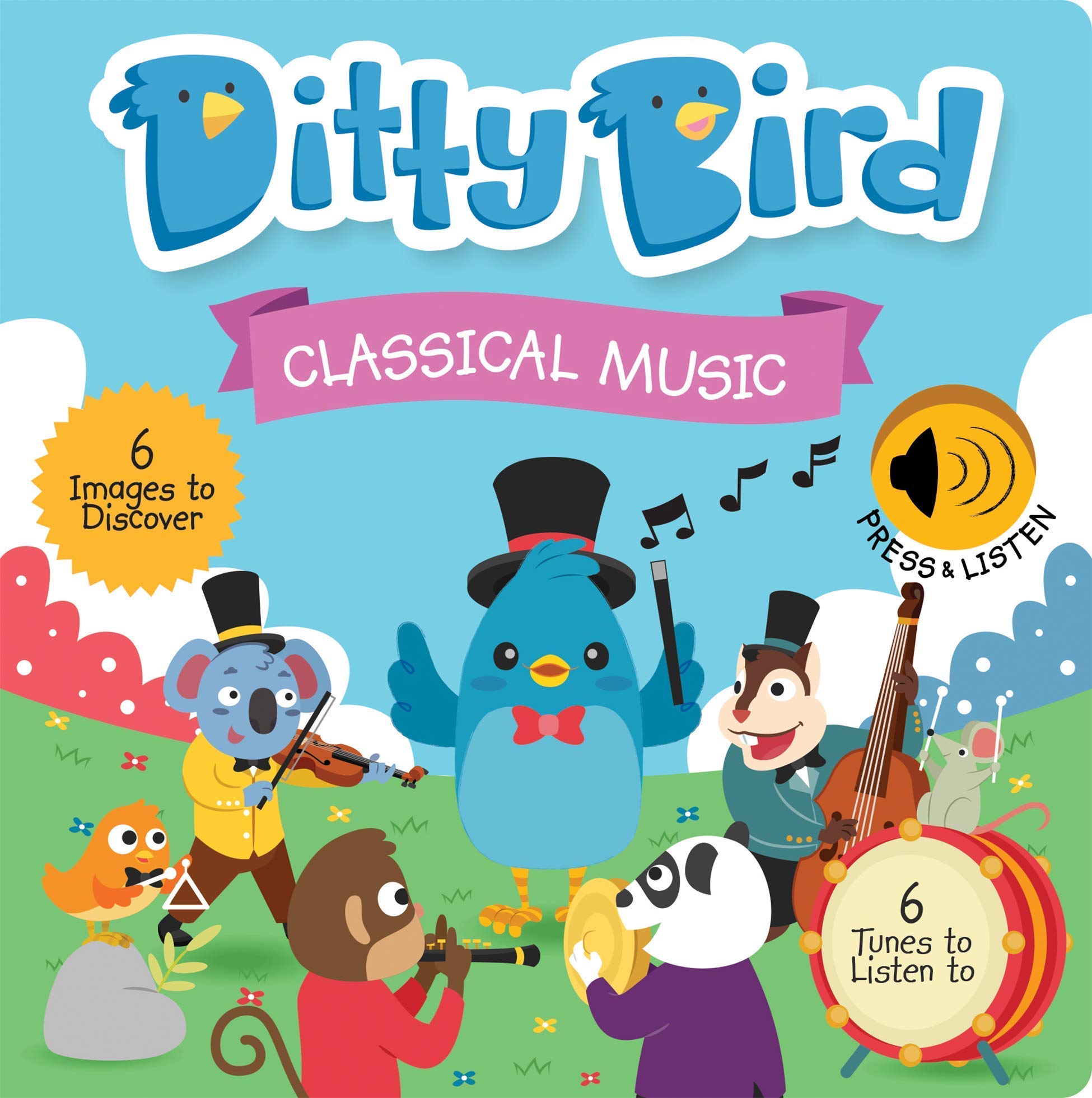 DITTY BIRD Classical Bundle: Classical Melodies & Ballet Combo with Batteries, Great Gift for Toddlers & Kids