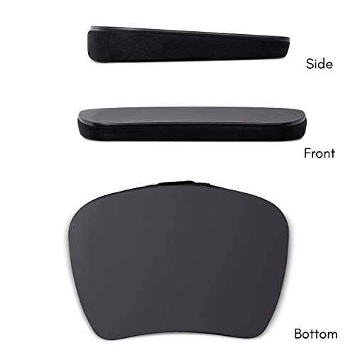 BIRDROCK HOME Oversized Lap Desk with Memory Foam Cushion | Portable Desk | Fits Laptops Up to 17" | Matte Black | Portable Office Desk | Work from Home