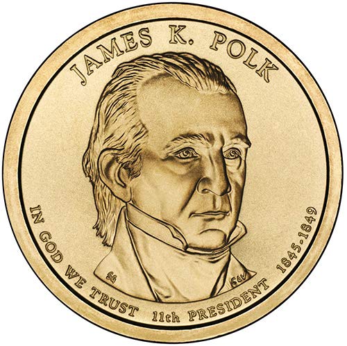 2009 D Position B Satin Finish James K. Polk Presidential Dollar Choice Uncirculated US Mint