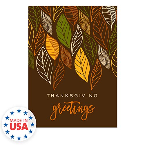 Canopy Street Modern Thanksgiving Card Assortment/Grateful Greeting Cards With Envelopes / 24 Holiday Cards For Business Or Personal Use