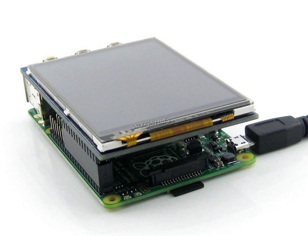 3.2 inch Resistive Touch Screen TFT XPT2046 LCD compatible with Raspberry Pi (Pi 1 2 3) Model B B+ A+ Raspbian Video Photo System @XYGStudy