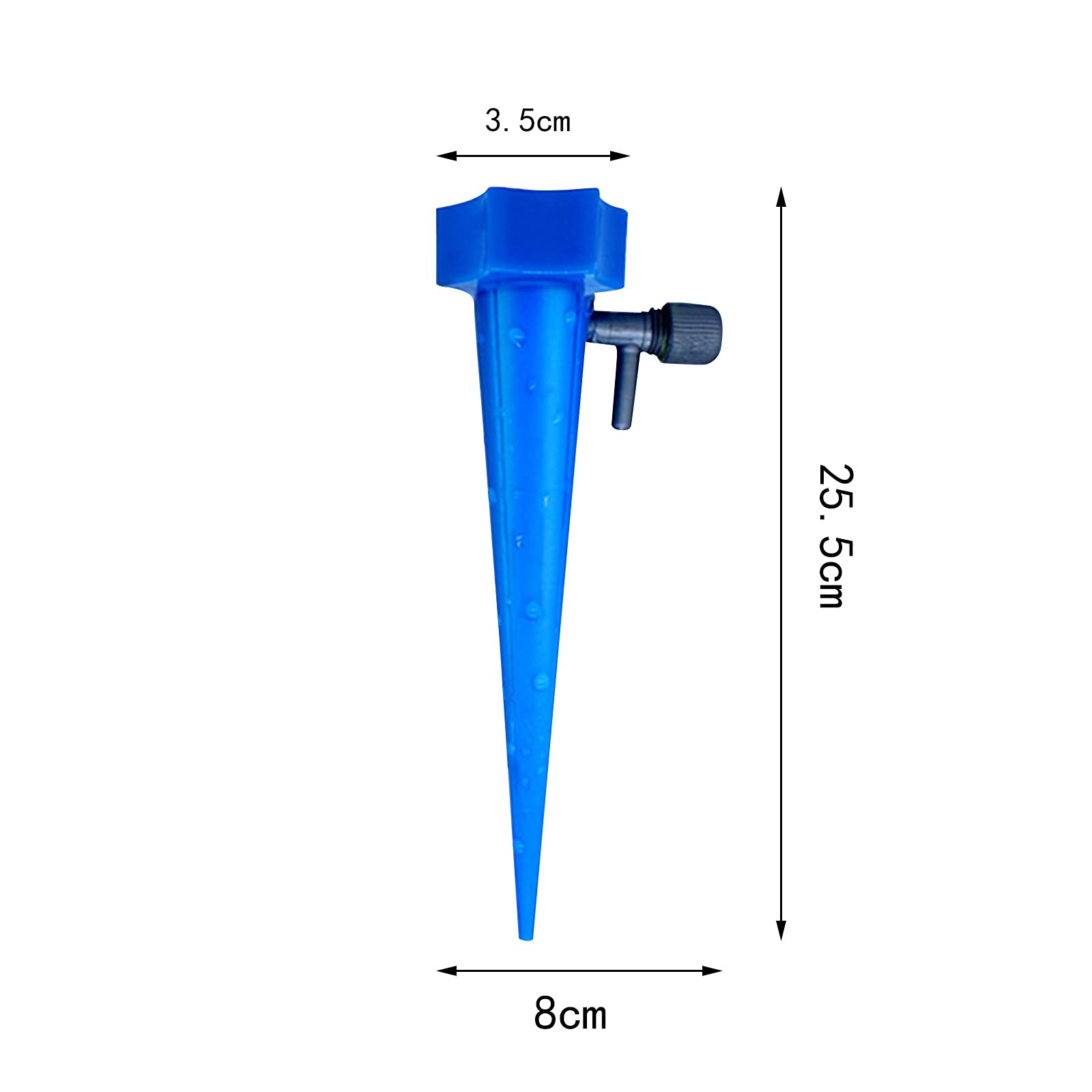 ArtnIndia 12PCS Plant Self Watering Spikes Devices Automatic Irrigation Equipment Watering with Slow Release Adjustable Control Valvethe On Off for Outdoor and Vacation Plant Watering