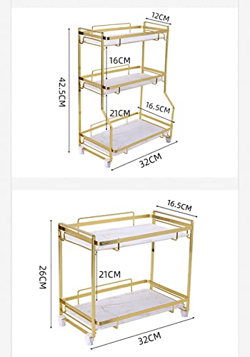 2/3 Tier Bathroom Counter Organizer Under Sink Bathroom Organizer Countertop Storage Rack Cosmetic Organizer Holder for Bathroom Kitchen White,3 Tiers