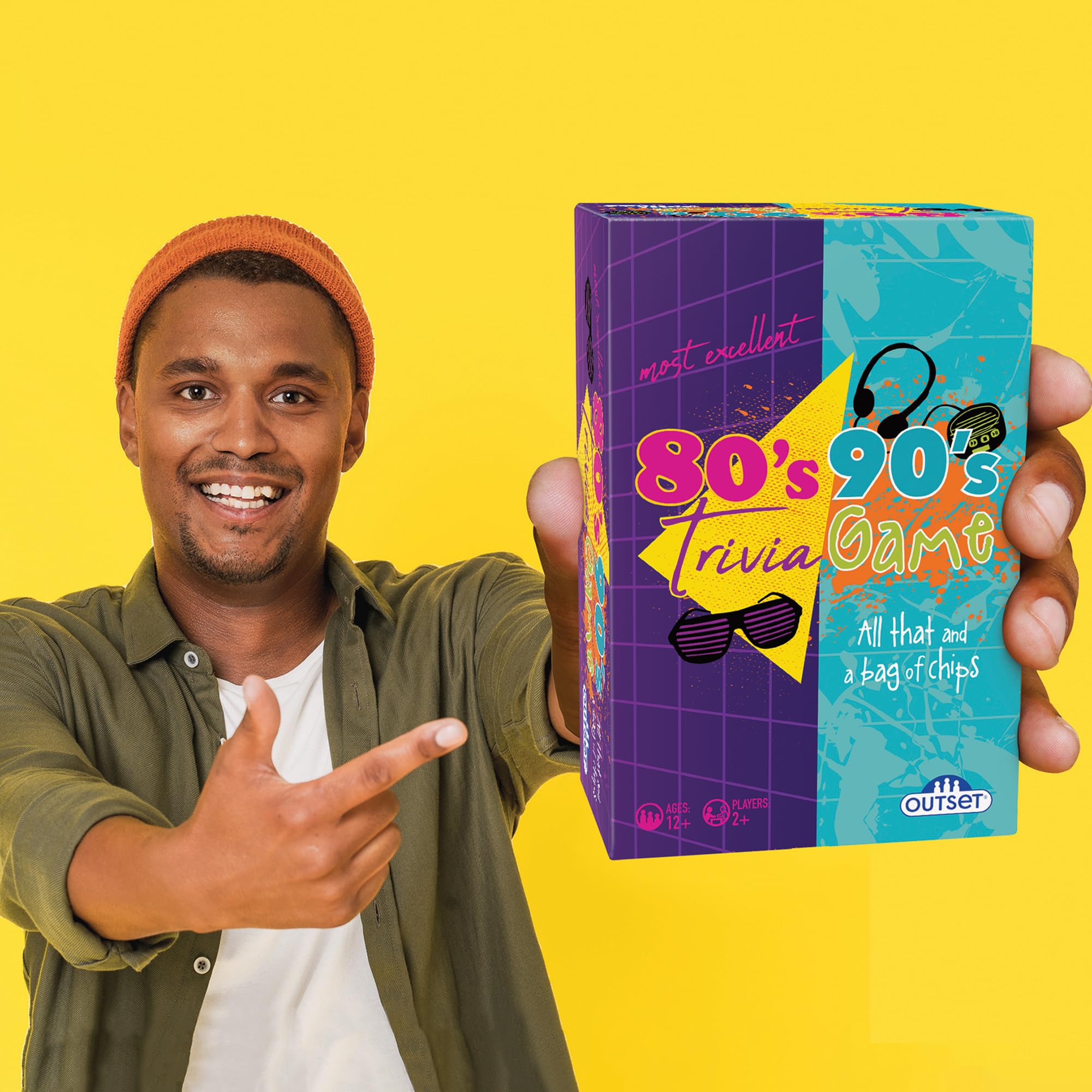 80’s 90’s Trivia Party Game (Amazon Exclusive) – Contains 1,000 Questions - 2 or More Players for Ages 12 and up by Outset Media.