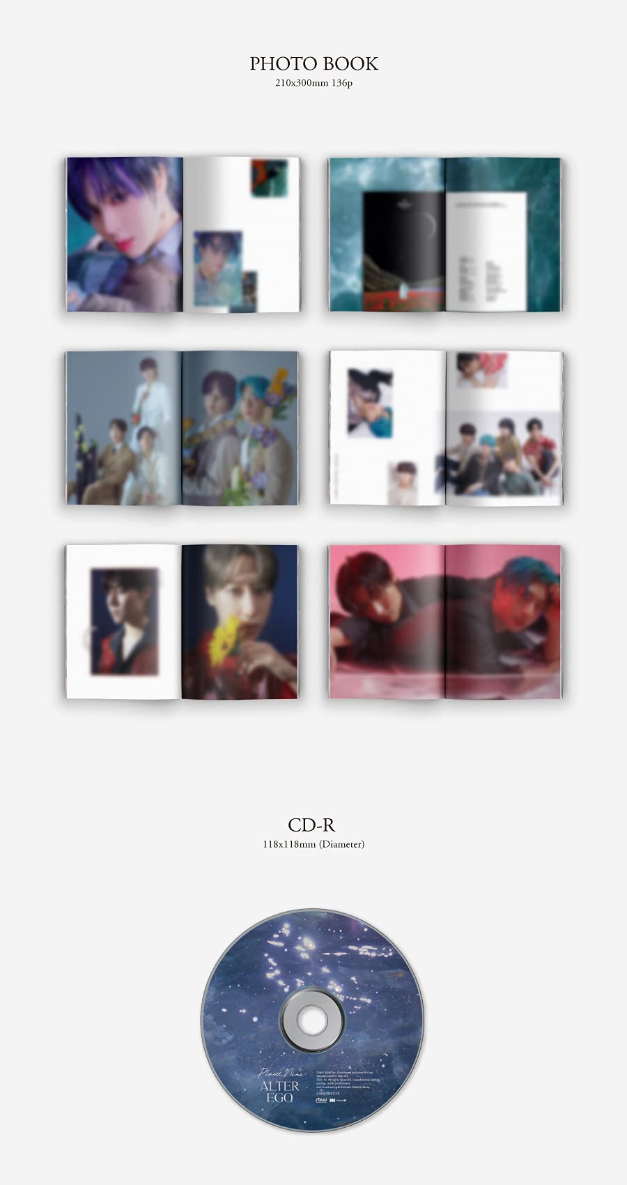 RBW Entertainment ONEWE - Planet Nine : Alter Ego (1st Mini Album) Album+Extra Photocards Set (KTMCD0882)