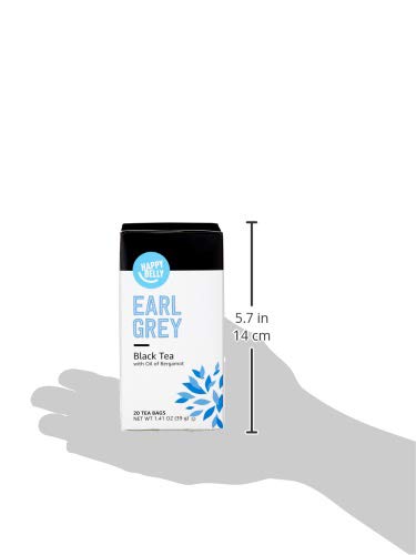 Amazon Brand - Happy Belly Earl Grey Tea Bags, 20 Count