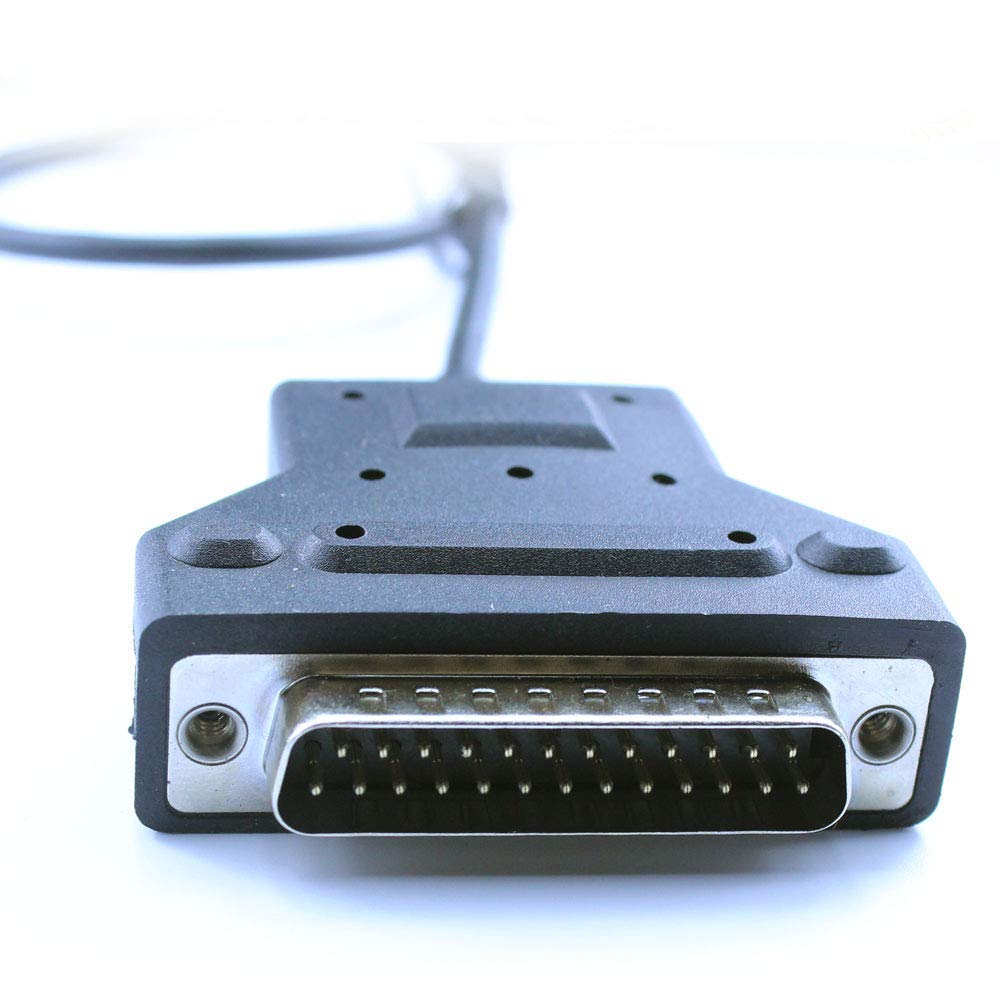 Washinglee USB Programming Cable for Fanuc CNC DNC, USB to DB25 Male Console Cable for Fanuc, Built in FTDI Chip, 6 FT