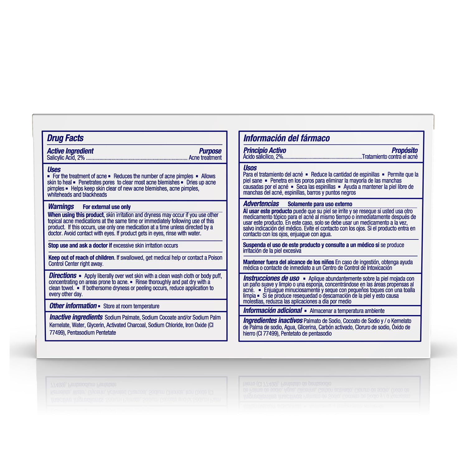Asepxia Activated Charcoal Cleansing Bar for Enhanced Acne Control & Skin Purification with 2% Salicylic Acid, Ideal for Oily Skin and Reducing Blackheads - 4 Oz, 5-Pack