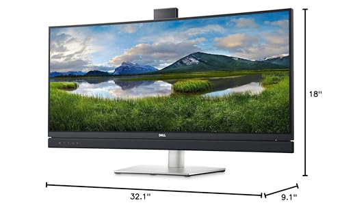 Dell C3422WE 34.1" QHD Wide 1440p WQHD Curved Screen Edge WLED LCD Monitor - 21:9 - Platinum Silver