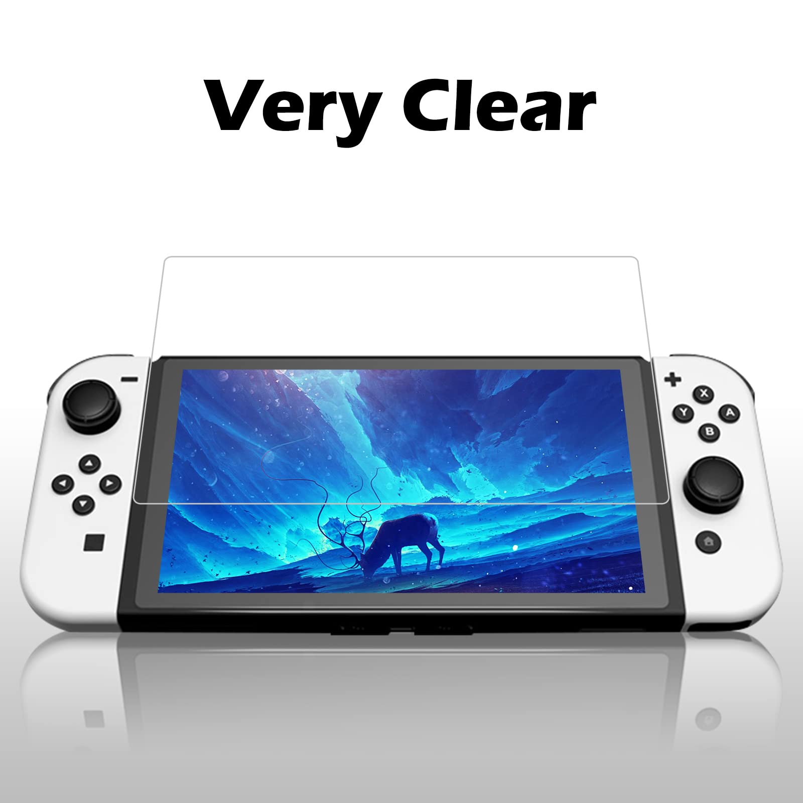2 Pcs Screen Protectors (Anit Blue,OLED Ver.) for Nintendo Switch Oled,Nintendo Switch Accessories,Nintendo Switch Oled Accessories,Nintendo Switch Oled Screen Protector,Switch Oled Screen Protector