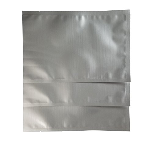 7.5 Mil Mylar Bags/Pouches - Multiple Sizes Genuine Aluminum Foil-Lined Bag for Long Term Food, Grain, Rice, Baking, Storage Container (50) (8"x12")