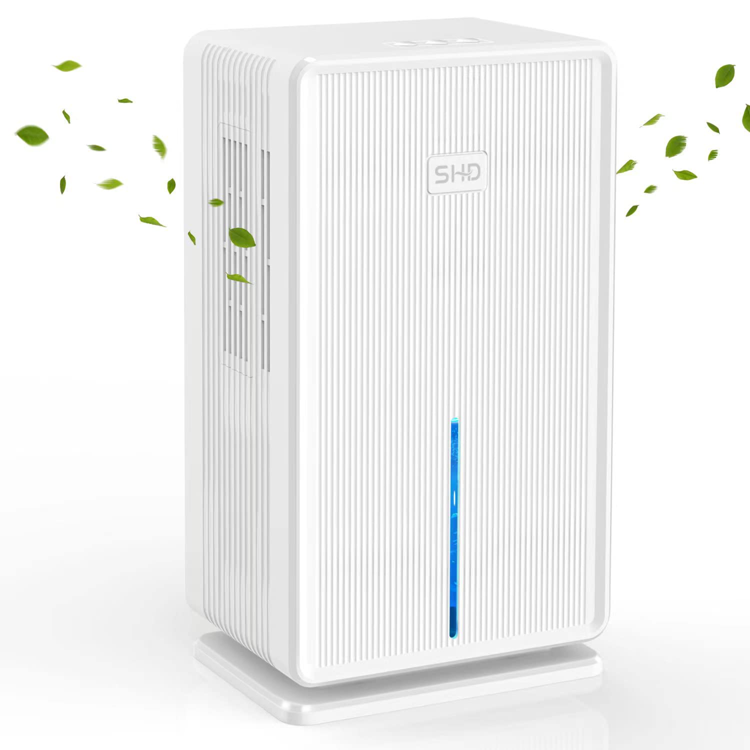 102oz Dehumidifiers for Home Bedroom Basement, SHD Small Dehumidifier with Colorful Light & 2 Working Modes, Smart Dehumidifiers for Bathroom Closet RV