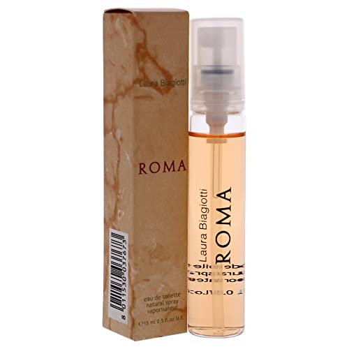 Laura Biagiotti Roma for Women Sweet and Elegant Scent - Opens with Pink Grapefruit and Black Currant - Unleashes Delicate and Timeless Sensuality - Perfect for Date Night - 0.5 oz EDT Spray