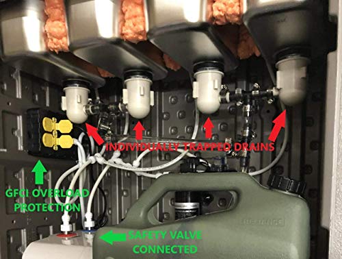 Concession Sinks - Standard Size Electric 3 Compartment with Hot Water for Food Vending Trailer, Hand Wash