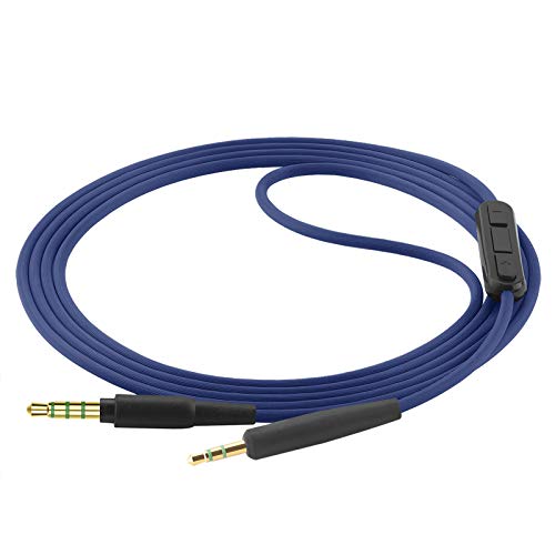 GEEKRIA Audio Cable with Mic Compatible with JBL Live 660NC 650BTNC 500BT 460NC 400BT Cable, 2.5mm Aux Replacement Stereo Cord with Inline Microphone and Volume Control (4 ft/1.2 m)
