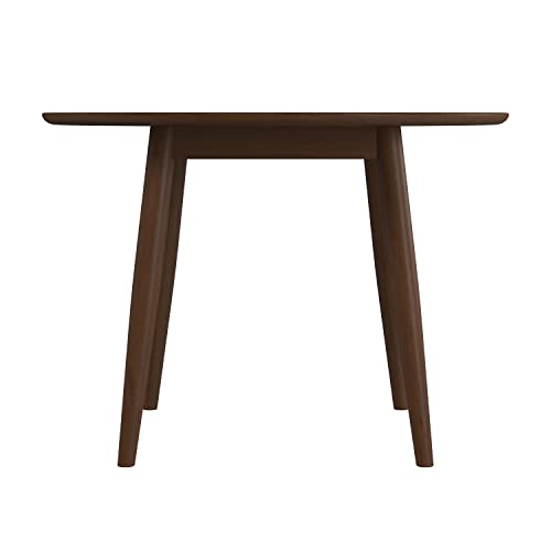 Amazon Brand β Rivet Mid-Century Round Wood Dining Table, 42"W, Chestnut