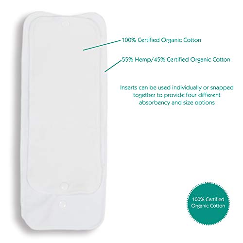 Thirsties Natural One Size Pocket Reusable Cloth Diaper, Snap Closure, Mountain Twilight