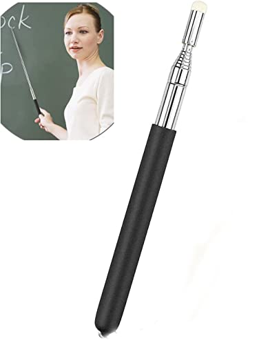 Telescopic Teachers Pointer,Hand Pointer Telescopic Retractable Pointer, Handheld Presenter Classroom Whiteboard Pointer,Teaching Pointer Extended to 39 Inches (1)