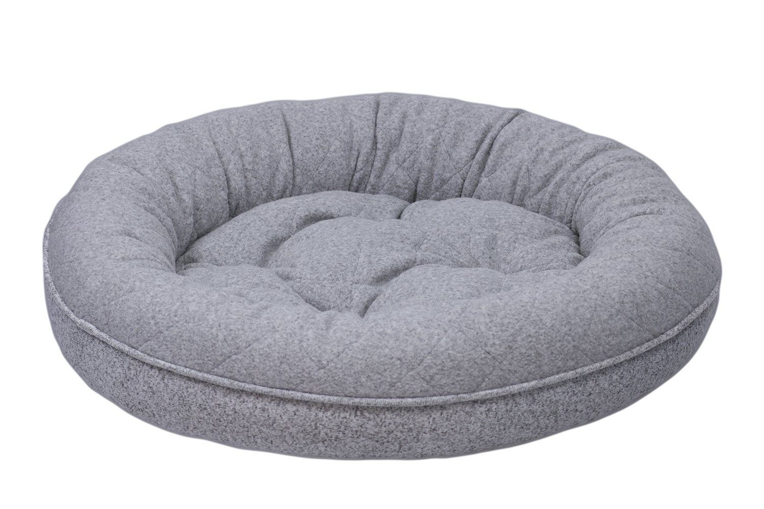 Arlee 59-00935GRY Donut Lounger and Cuddler Pet Bed, Large/X-Large, Gray