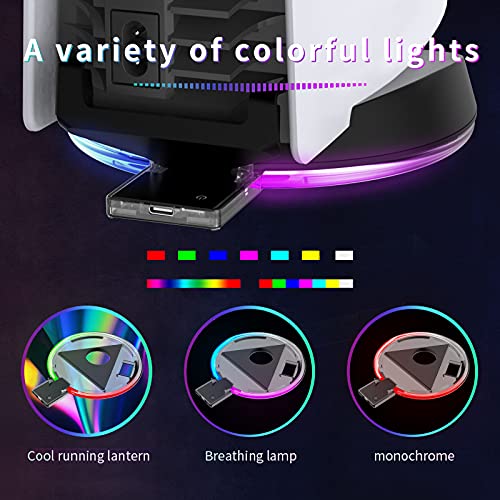 ABS LED Luminous Base Game Base Bracket Holder for PS5 Console