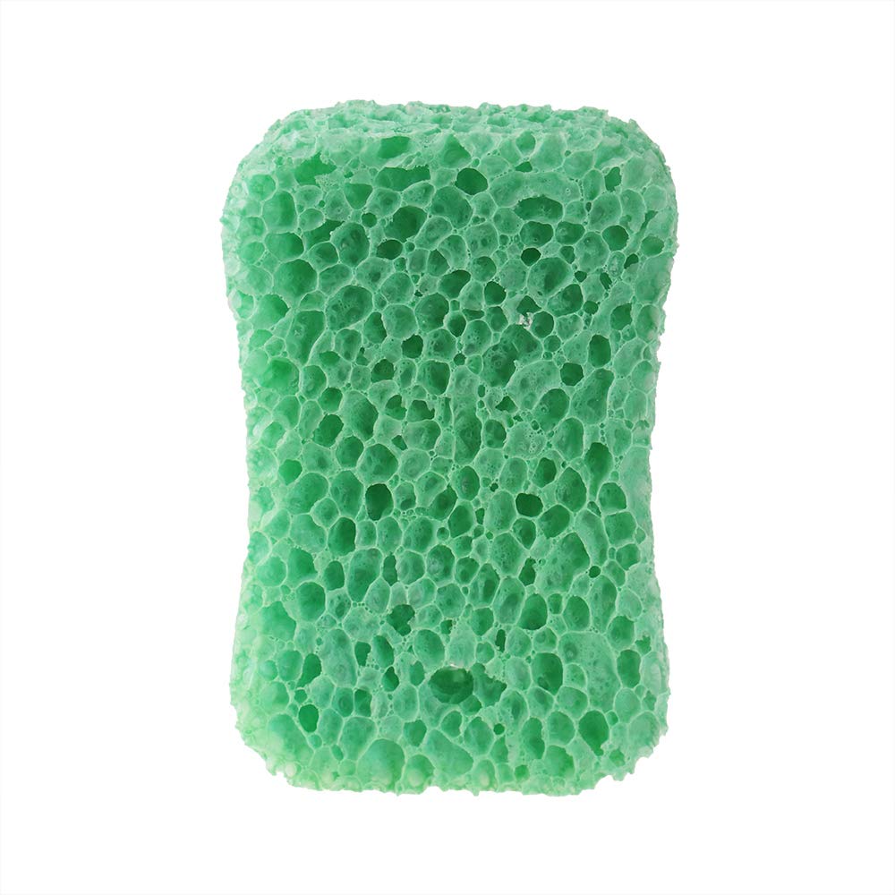 Danpaty Bath Sponge 3-Pack – Soft Exfoliating Shower Sponges for Deep Cleaning, Durable Body Sponge Set for Adults in Orange, Blue & Green