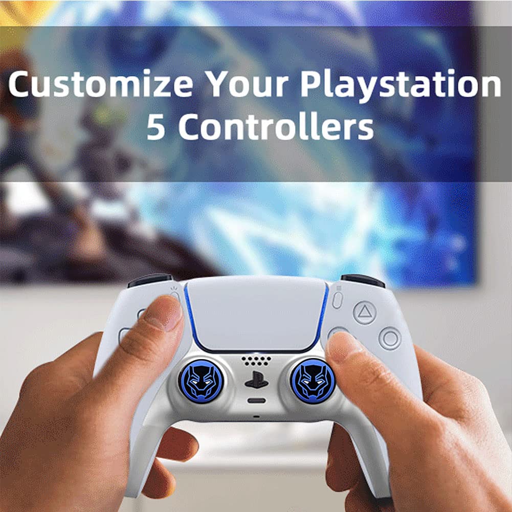 6PCS Analog Thumb Grip Cover, Dualsense Wireless Controller Game Remote Joystick Cap, Magical Non-Slip Silicone Grip Protective Cover, Suitable for PS5/PS4/Xbox one/360/NS PRO(hlg)