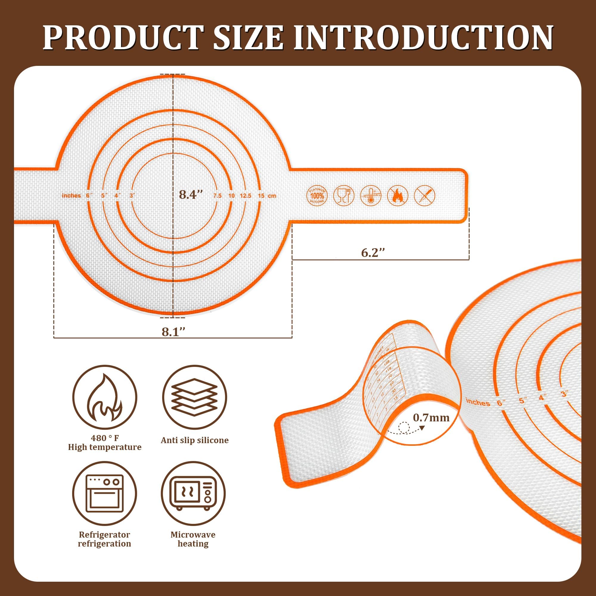 2 Pcs Silicone Bread Sling for Dutch Oven , Non-stick & Easy to Clean Reusable Silicone Baking Mat With Long Handles,Heat Resistant sourdough silicone bread sling,Easy To Transfer Sourdough Bread