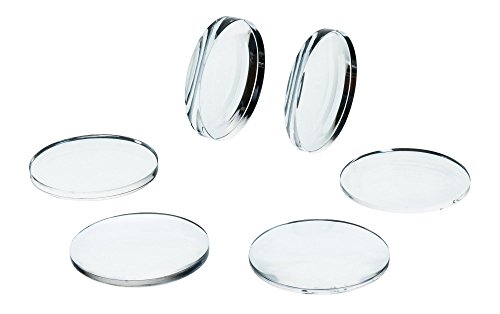 6 Piece Acrylic Lens Set - 2" (50mm) Diameter - Double Convex, Double concave, Plano Convex, Converging Concave-Convex, Diverging Concave-Convex, Plano-Concave