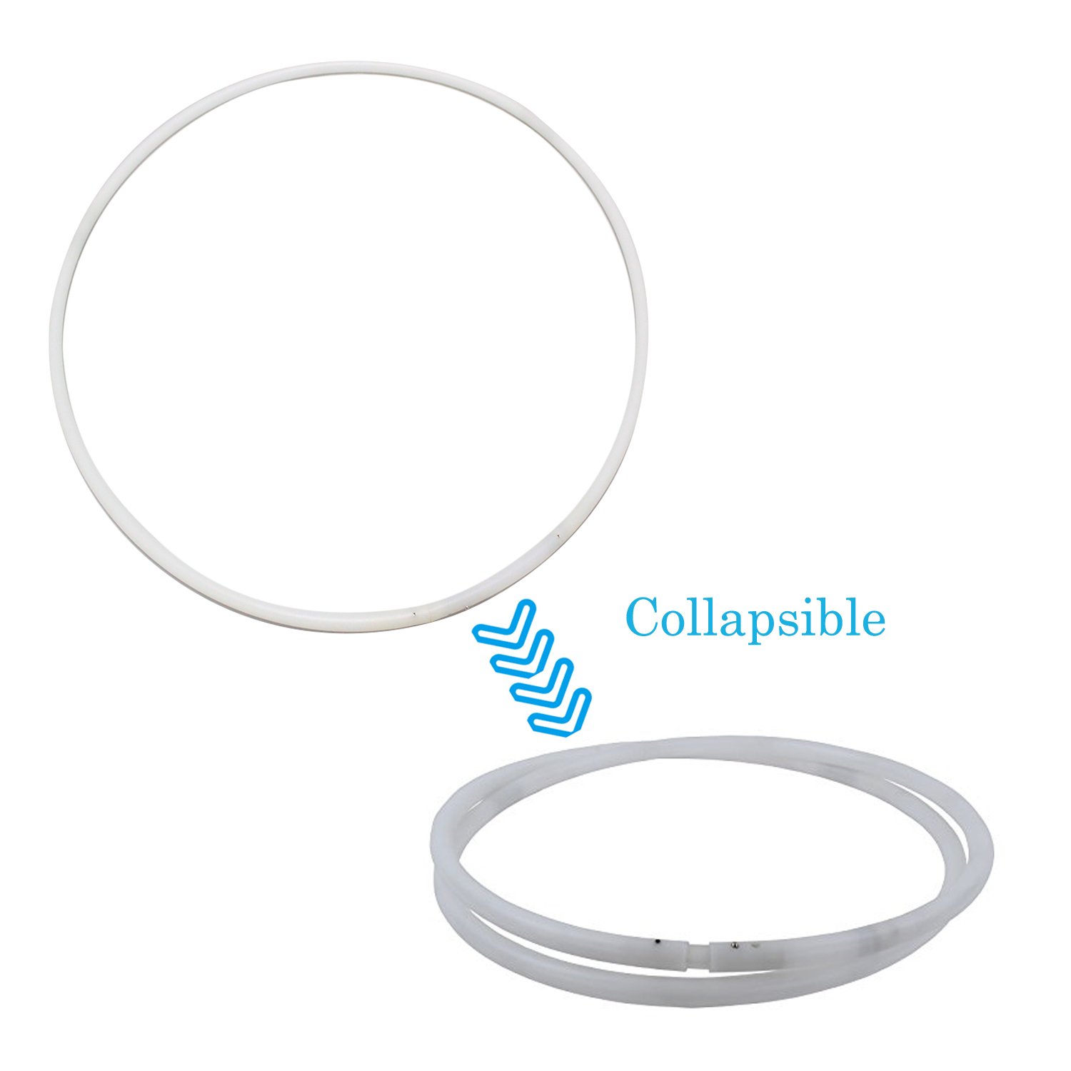36 inch LED Hula Hoop, willway 28 Color Strobing and Changing Hula Hoop for Kids and Adults - Lightweight & Collapsible (28 inch)