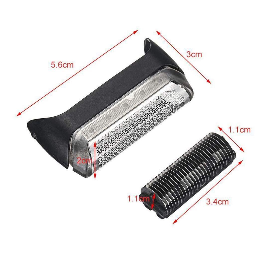 ๐ฎ๐ฌ๐ฎ๐ฏ ๐๐ฅ๐๐ง๐๐๐๐ 10B Replacement Foil & Cutter for Compatible with Bra-un Cruzer, 10B/20B 1000/2000 Series Shaver Head Set Replacement Part Compatible with 190 1735 1775 5728 5729 170S