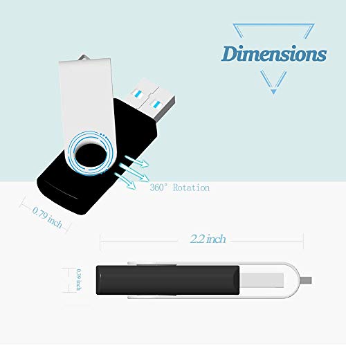 16GB USB 3.0 Flash Drive 10 Pack, FEWINA Multipack USB Drive 3.0 16 GB, Memory Stick 16GB 3.0, 16 Gig USB Drive, Jump Drives, Zip Drive Pen Drive for Data Storage (Hard Flash Drive Case + 10 Lanyards)