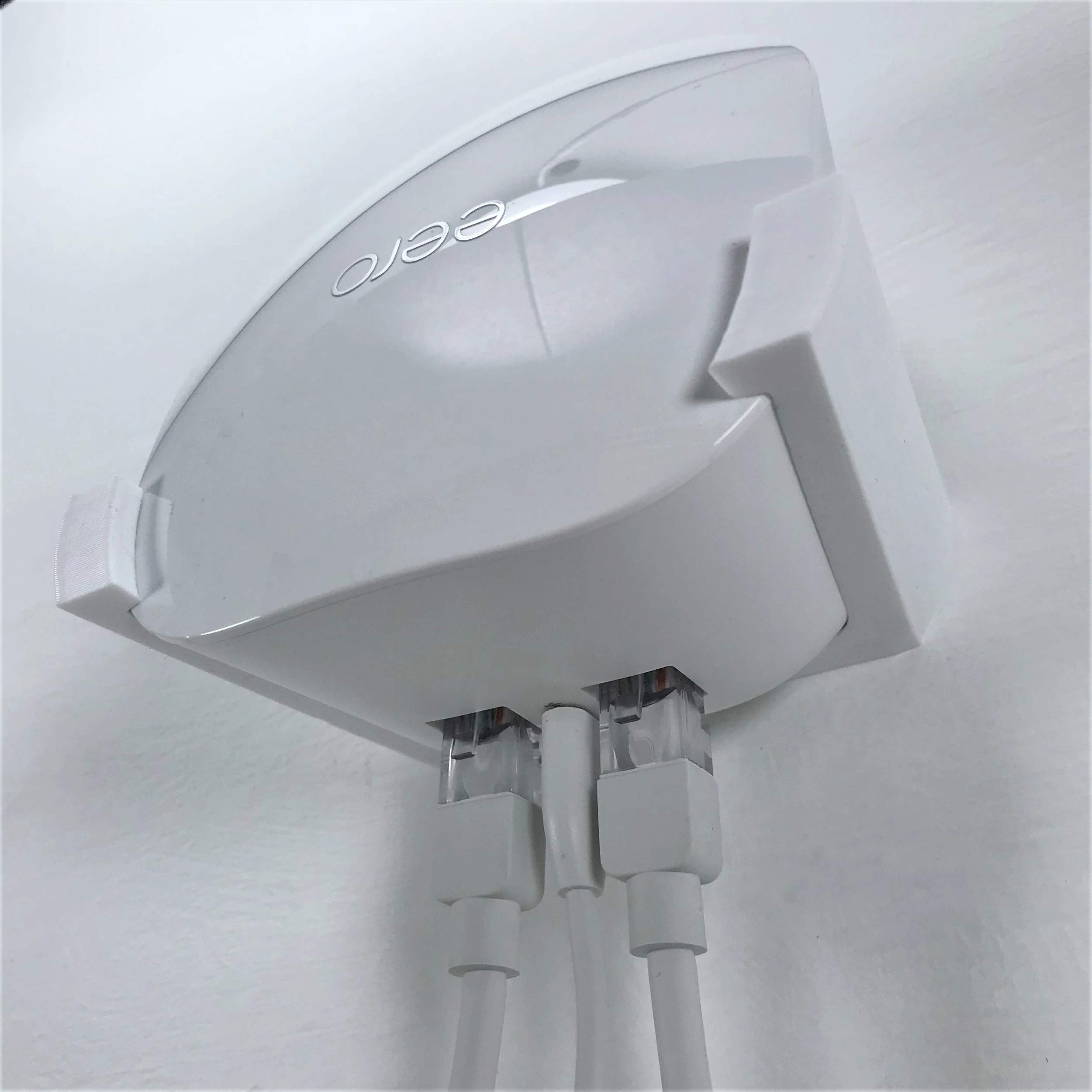 Wall Mount Bracket Holder for Eero Mesh Wi-Fi Router/Extender Holster Style White 3 Pack