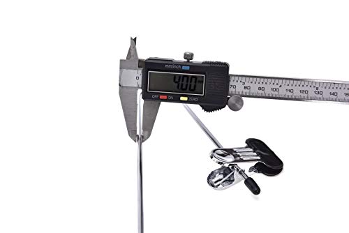 6 Quality Add-On Skirt Blouse Hanger Heavy-Duty Add-On Skirt Hangers with Clips, Multi Stackable Add on Hangers, Adjustable Wide Clip Pants Hanger, Chrome (Skirt Hanger - Wide Clips, 6)