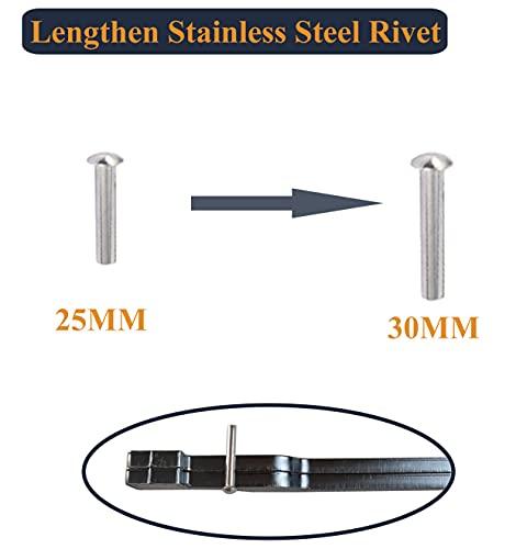 6 Set DIY Rapid Tongs Bundle Set Six Type of Tong Bundles Set Comes with 7 Stainless Steel Rivet for Blacksmith Beginner