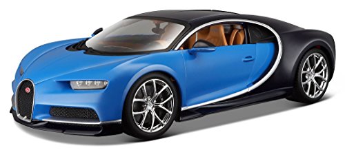 2016 Bugatti Chiron Blue 1/18 Diecast Model Car , unisex