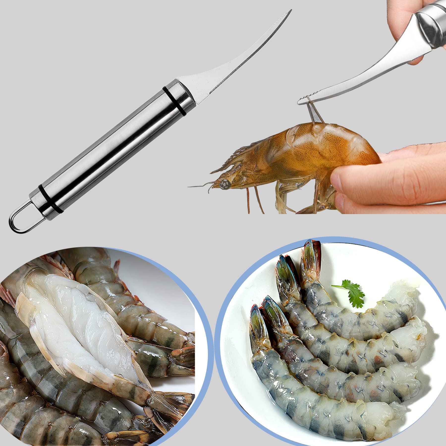 2 Pcs Shrimp Deveiner Tool Shrimp Cleaner, Shrimp Knife ShrimpThread Knife Shrimp Deveining Tool,Shrimp Peeler Set, Toad Fish Shrimp Cleaner Shrimp Peeler.