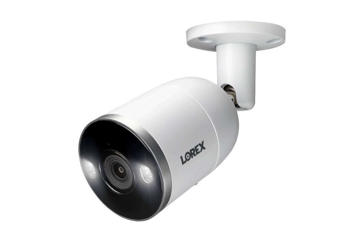 Lorex N4K2SD-84WB Surveillance System Featuring N842A82 Fusion 4K 2TB NVR and 4 E892AB 4K 8MP Active Deterrence Bullet Camera