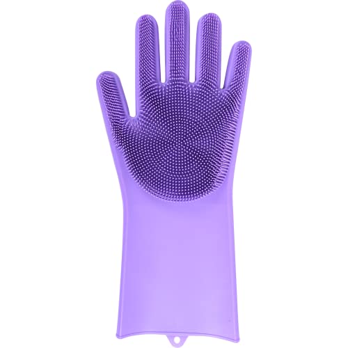 Classic Equine Wash Gloves, Purple