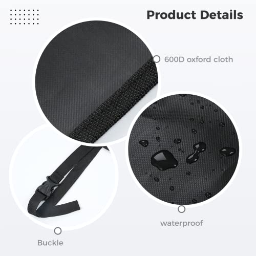 34.25x24.4 Inch Caravan Hitch Cover, Universal Waterproof Breathable Tow Hitch Cover for Caravan Tongue Jack Cover, PVC Trailer Tow Ball Coupling Lock for Camper & Caravan