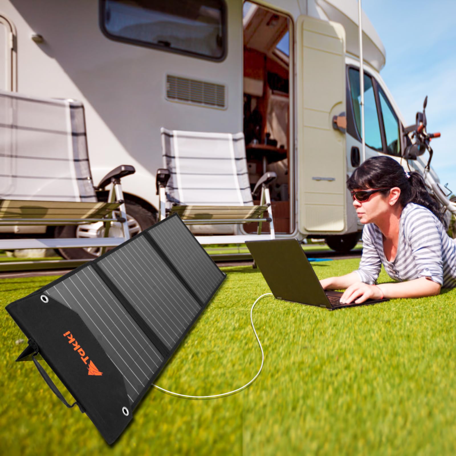 148Wh Portable Power Station with 60W Foldable Solar Panel for Camping Outdoor Emergency Laptop Gift