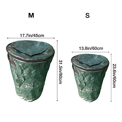 Garden Waste Bags, Collapsible Compost Bin, Compost Bin Clean for Home Garden Waste Composter Grow Bag Eco Friendly Tools