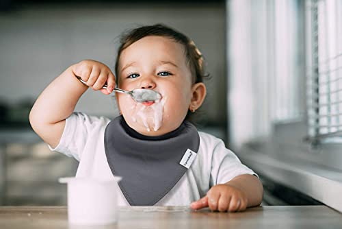 Baby Bandana Drool Bibs for Boys and Girls, Solid Colors,12 Pack Baby Bibs for Teething and Drooling, Organic Cotton Bibs