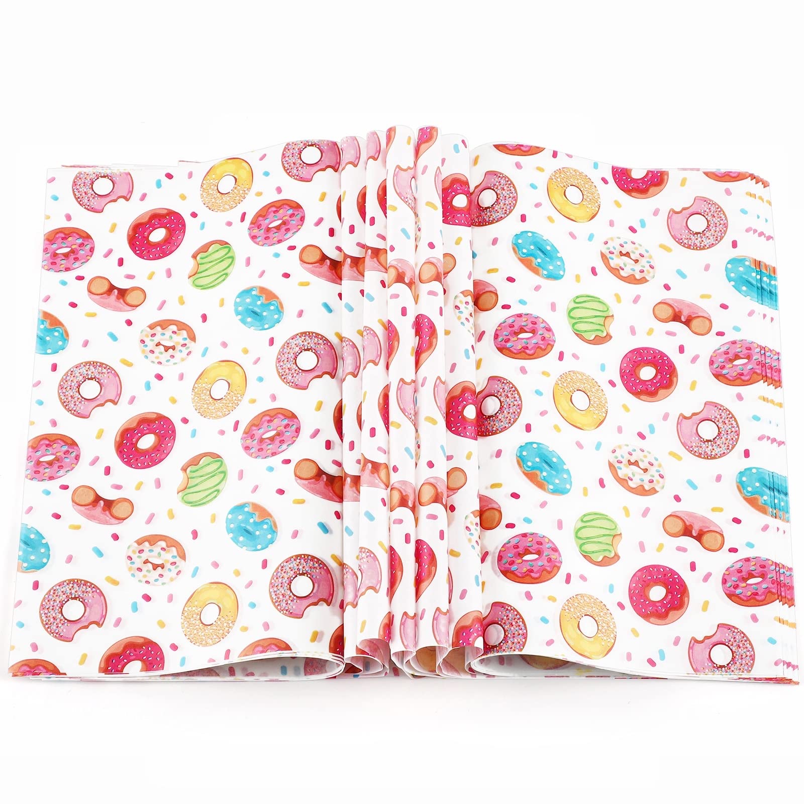 150 Pcs Donut Wax Paper Sheets, 10 x 8 Inch Hamburger Patty Paper, Sandwich Separators Wrap Paper for Home Restaurants Kitchen Baking Summer Party Supplies