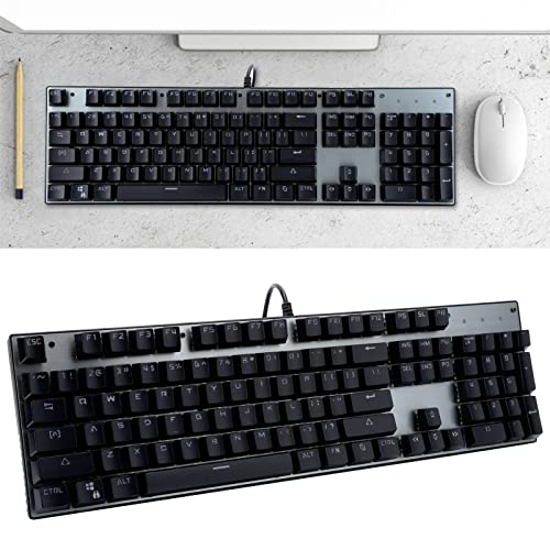 Demeras Keyboard Replacement Computer Accessory Comfortable Mechanical Keyboard Durable Rugged Stable Gaming Keyboard 04 Key Keyboard for Laptop for PC for Gaming