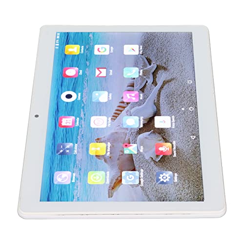 10in Android Tablet PC, Android 11 Tableta, 2GB 32GB RAM (128GB Expandable Storage), Octa Core CPU, IPS HD Touch Screen, Dual SIM Dual Standby, 4000mAh Battery, 178 Degree Wide Viewing(Silver White)