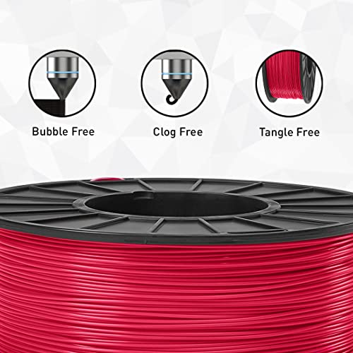 ABS 3D Filament 1.75mm Diameter - No Tangle, No Clogging & Good Impact Resistance - Orange -1kg